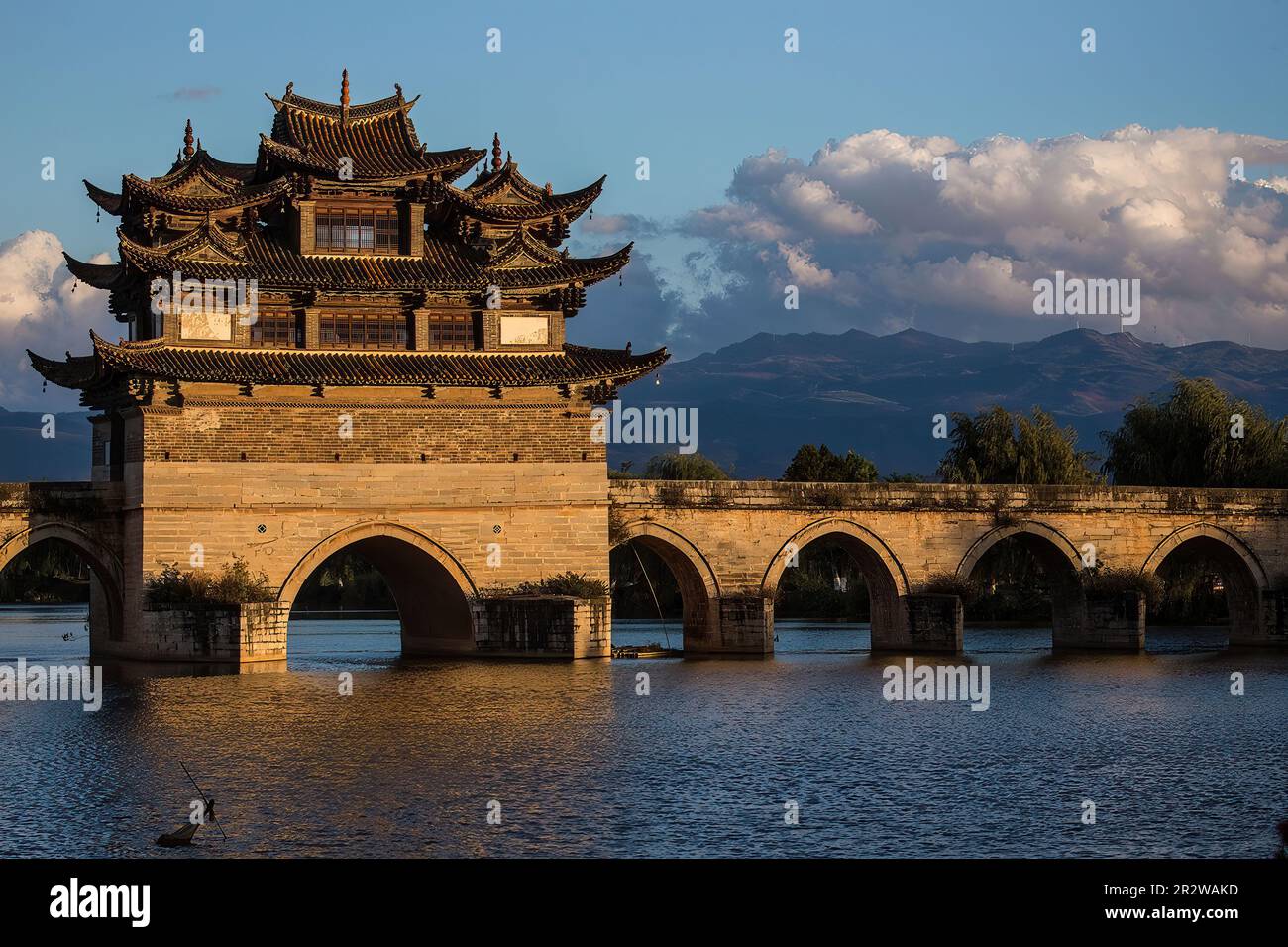 Double Dragon bridge Stock Photo - Alamy