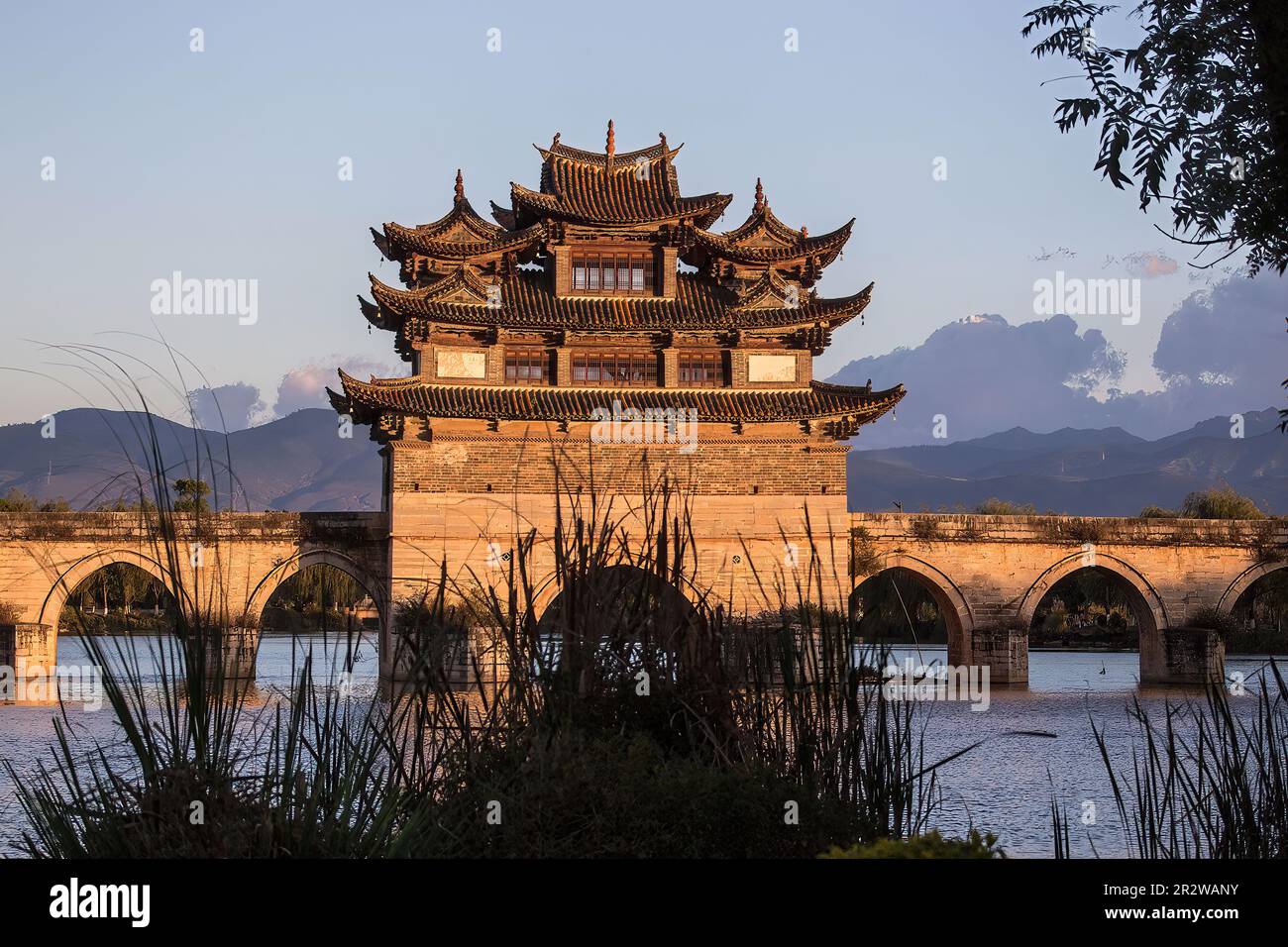 Double Dragon bridge Stock Photo - Alamy