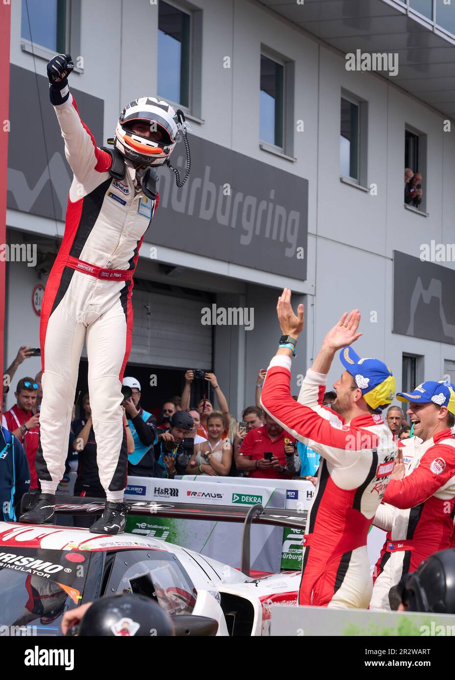 21 May 2023, Rhineland-Palatinate, Nürburg: Final driver David Pittard ...