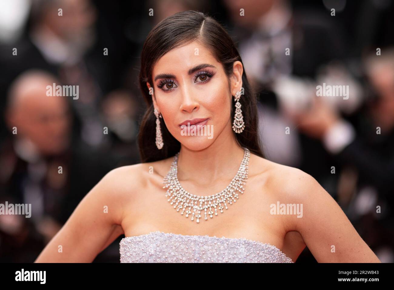 Stephania Morales poses for photographers upon arrival to the premiere ...
