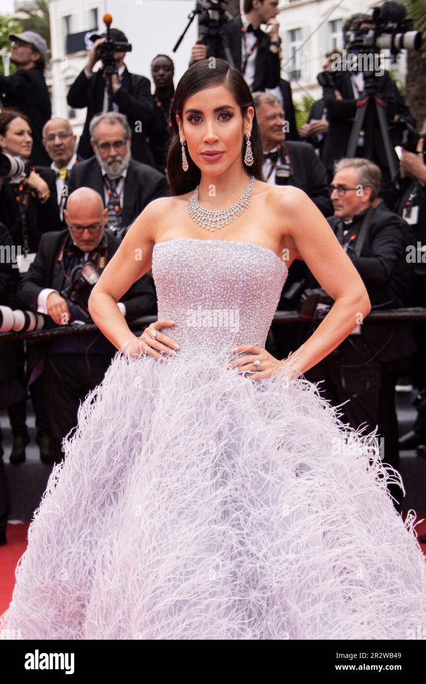 Stephania Morales poses for photographers upon arrival to the premiere ...