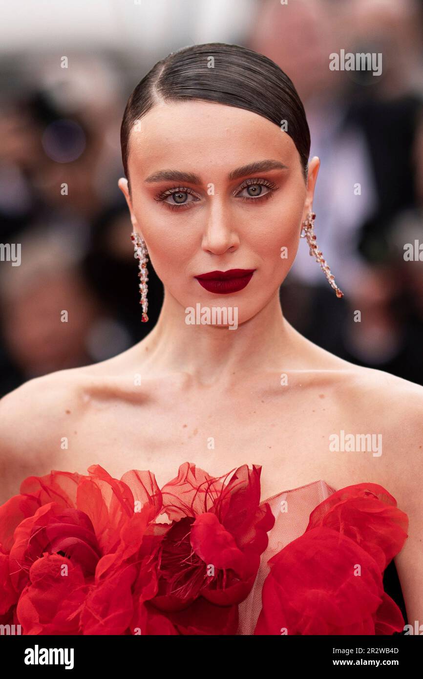 Mary Leest poses for photographers upon arrival to the premiere of the ...