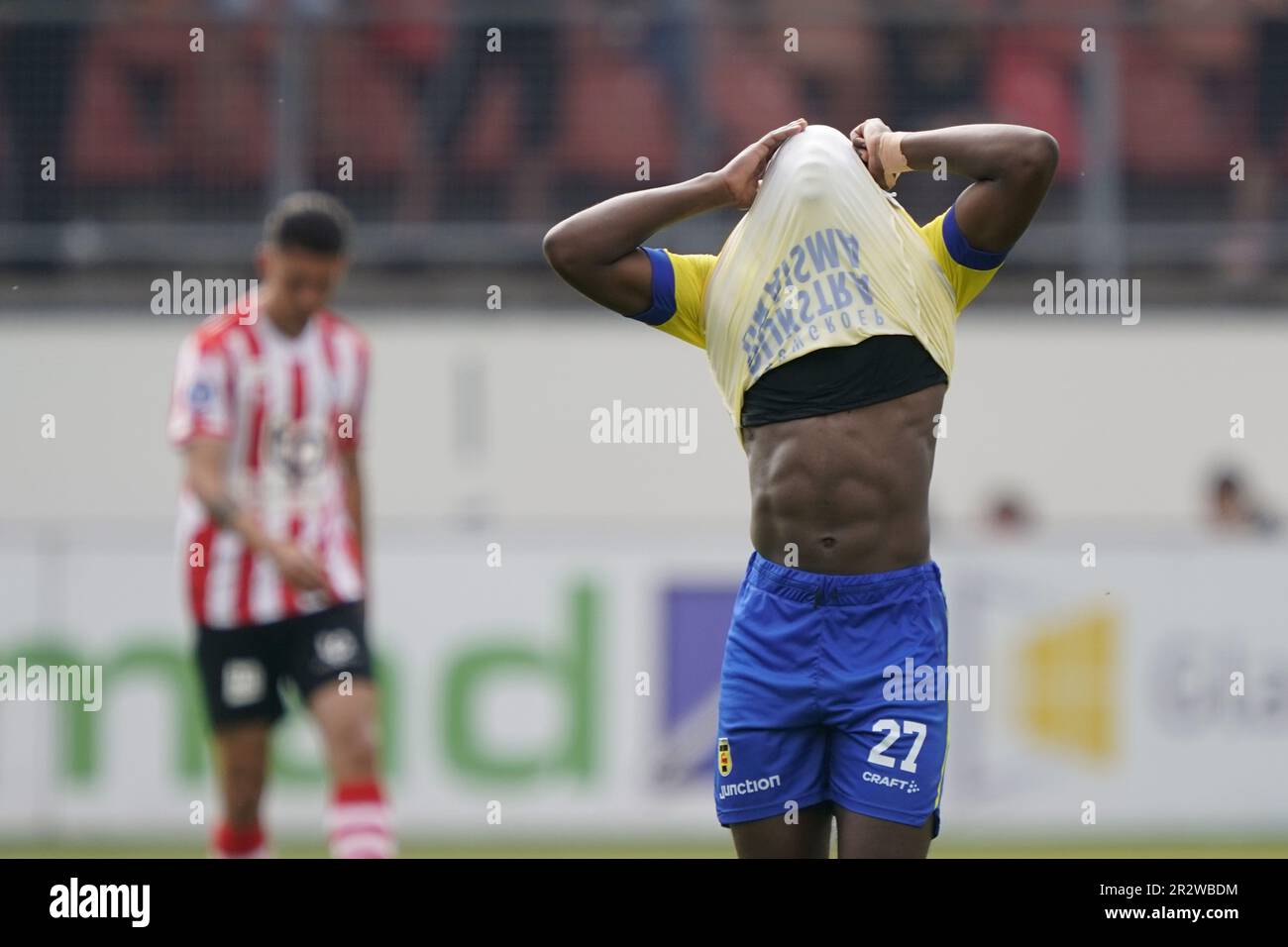 ROTTERDAM - Sekou Sylla of SC Cambuur the Dutch Eredivisie game between ...