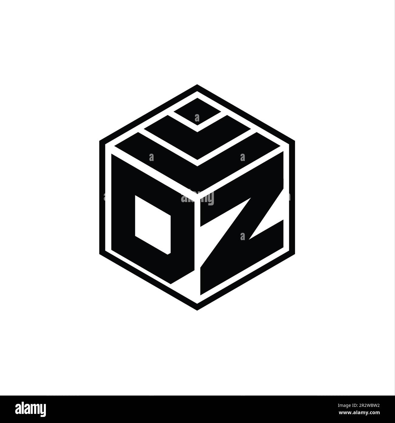 Dz modern logo hi-res stock photography and images - Alamy