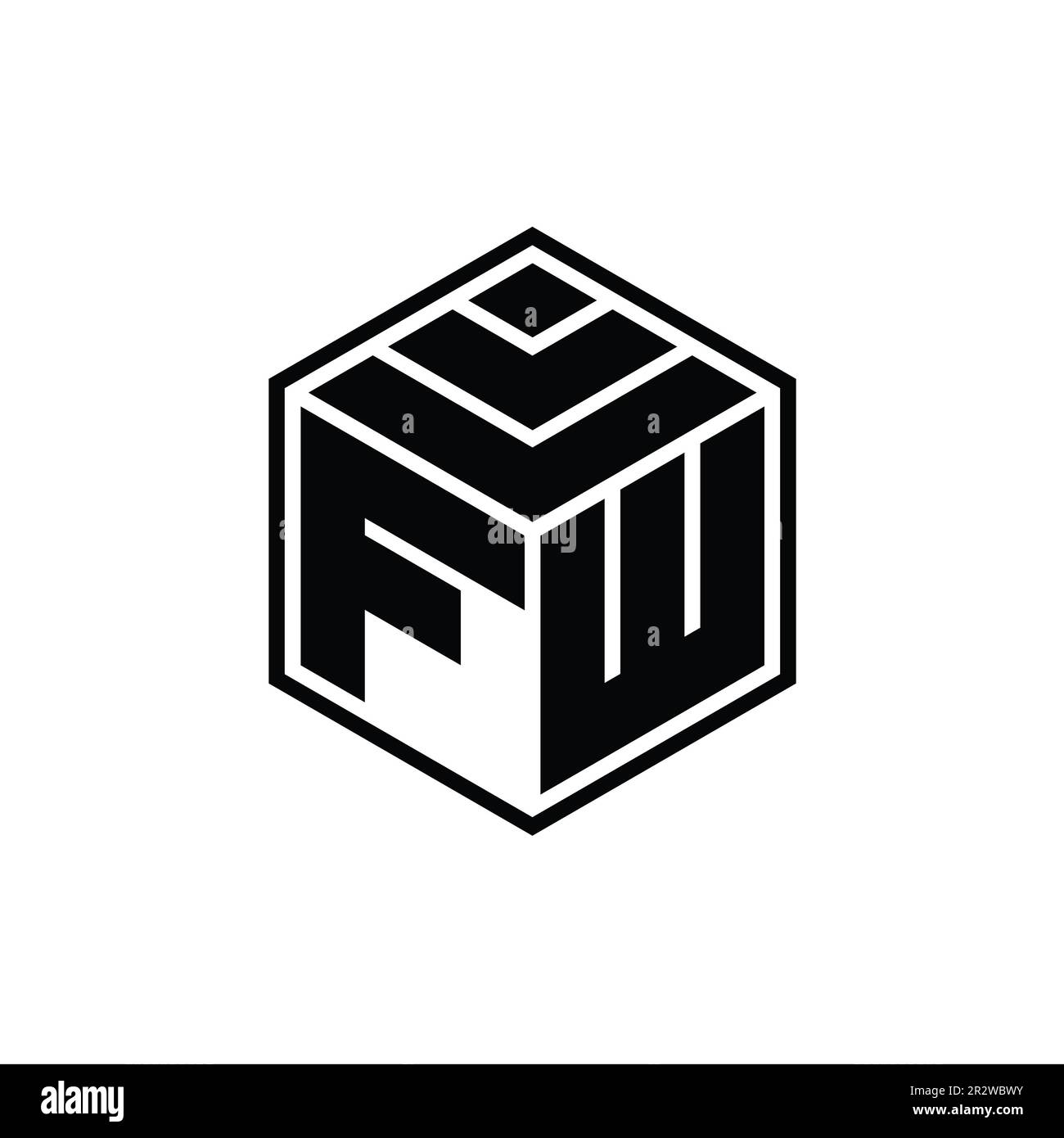 Letter fw logo hi-res stock photography and images - Alamy