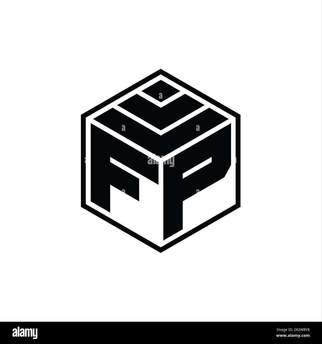 Fp logo concept design hi-res stock photography and images - Alamy