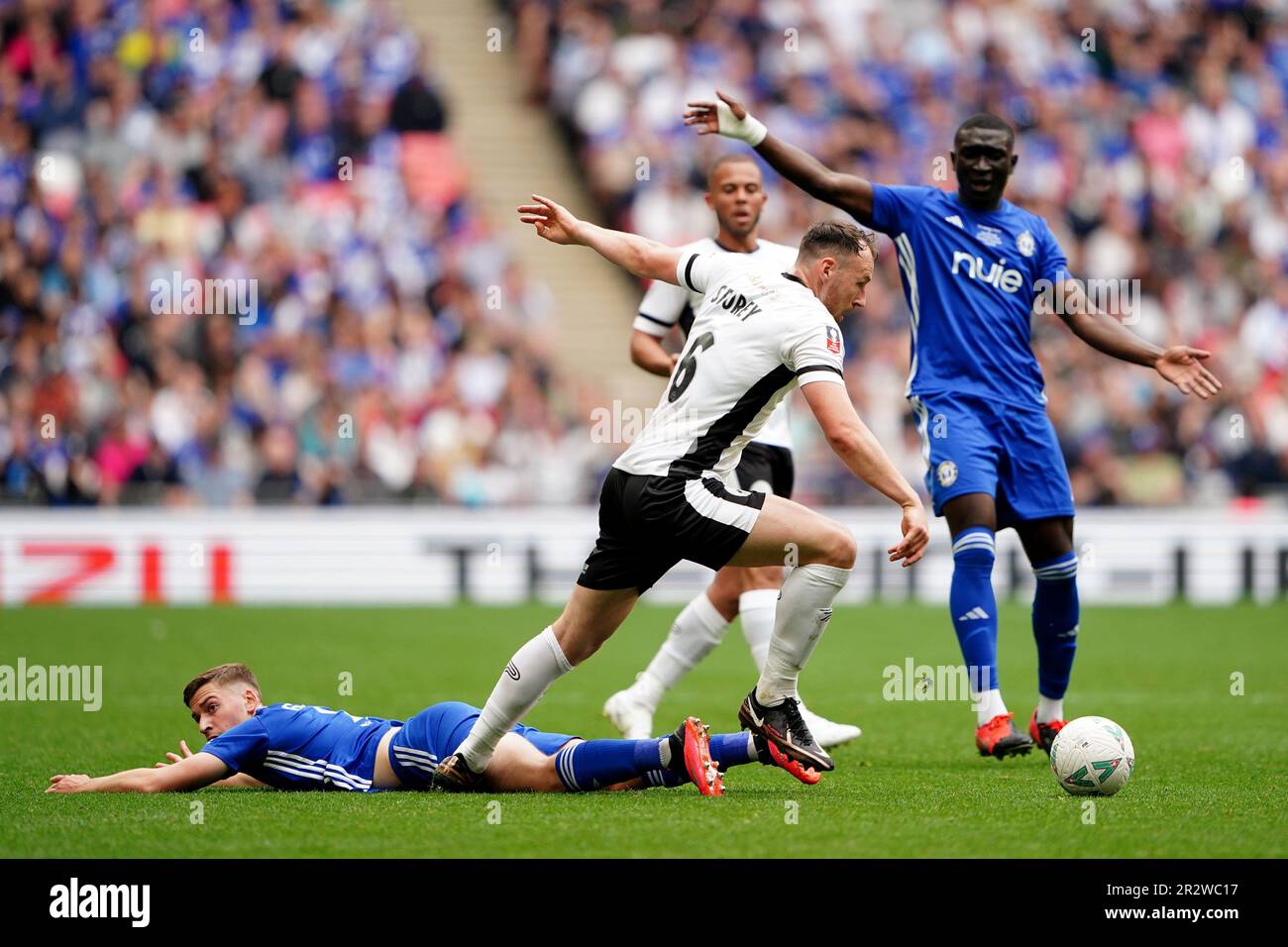 Gateshead’s Louis Storey strides away during the Isuzu FA Trophy Final ...