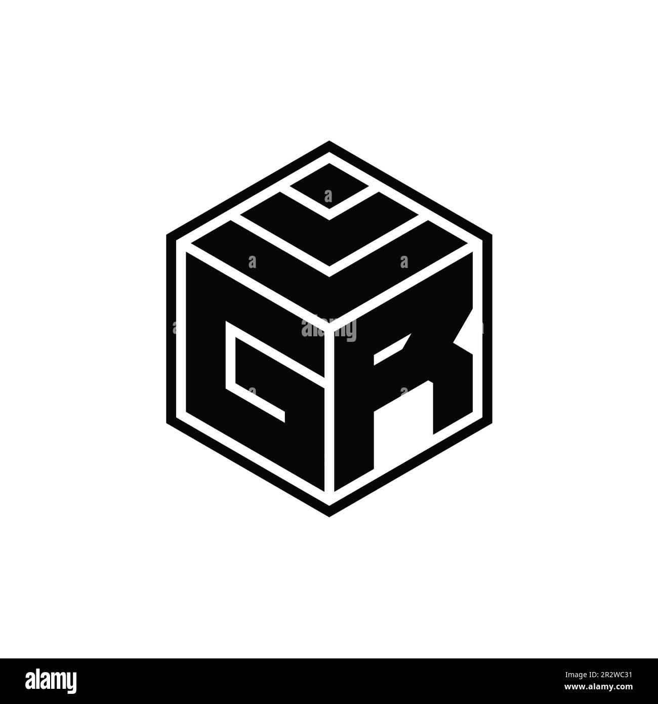 Gr letter logo Cut Out Stock Images & Pictures - Alamy