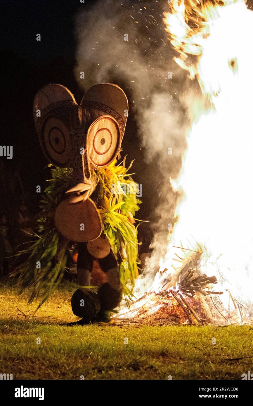 Papua New Guinea, New Britain Island, Rabaul, Baining. Traditional ...