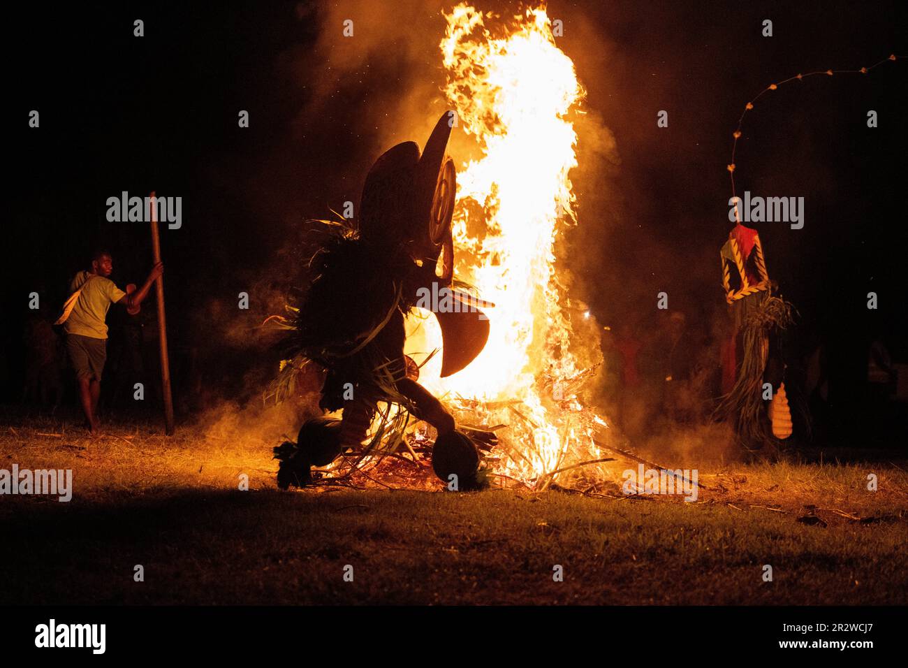 Papua New Guinea, New Britain Island, Rabaul, Baining. Traditional ...