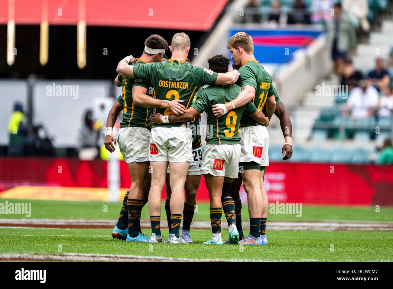 LONDON, UNITED KINGDOM. 21st, May 2023. Team South Africa cuddled ...