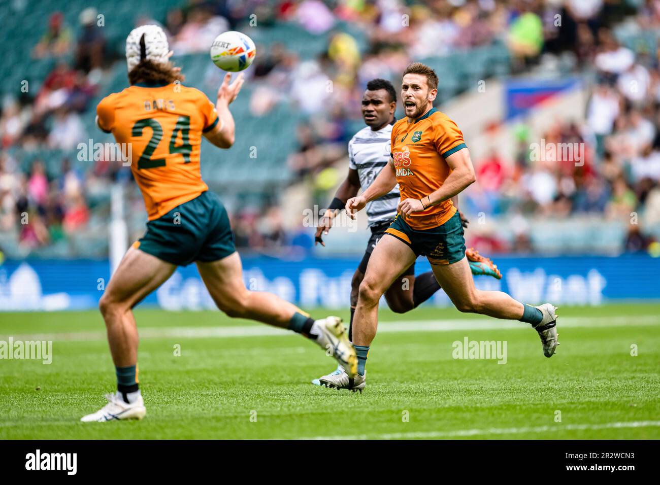 LONDON, UNITED KINGDOM. 21st, May 2023. Josh Turner of Australia (r ...