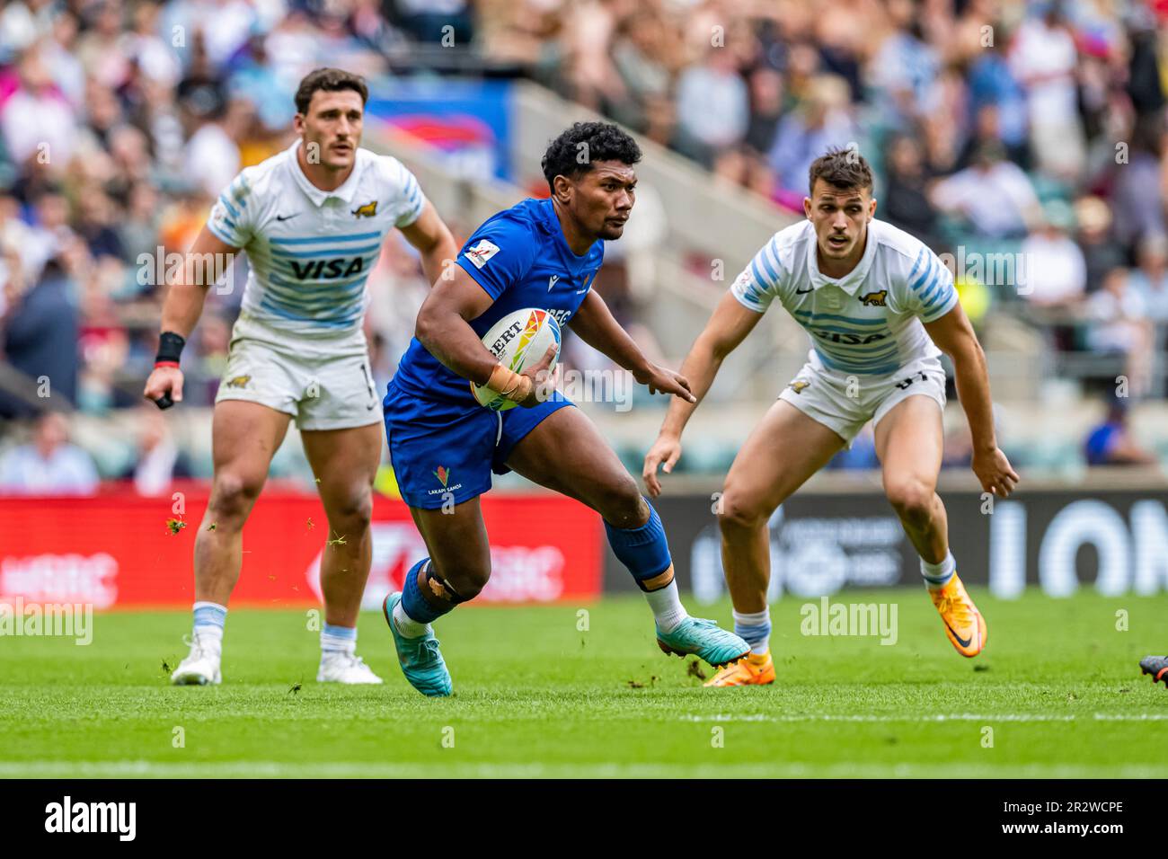 LONDON, UNITED KINGDOM. 21st, May 2023. Faafoi Falaniko of Samoa ...