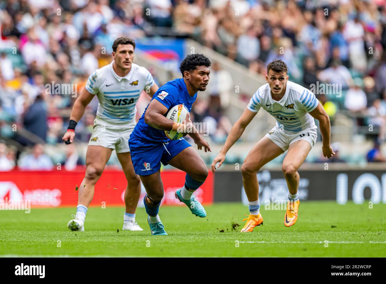 LONDON, UNITED KINGDOM. 21st, May 2023. Faafoi Falaniko of Samoa ...