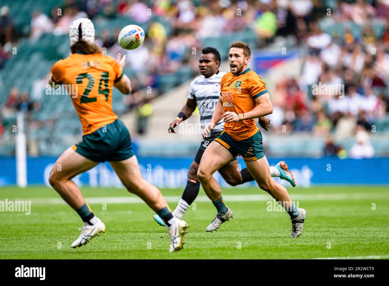 LONDON, UNITED KINGDOM. 21st, May 2023. Josh Turner of Australia (r ...