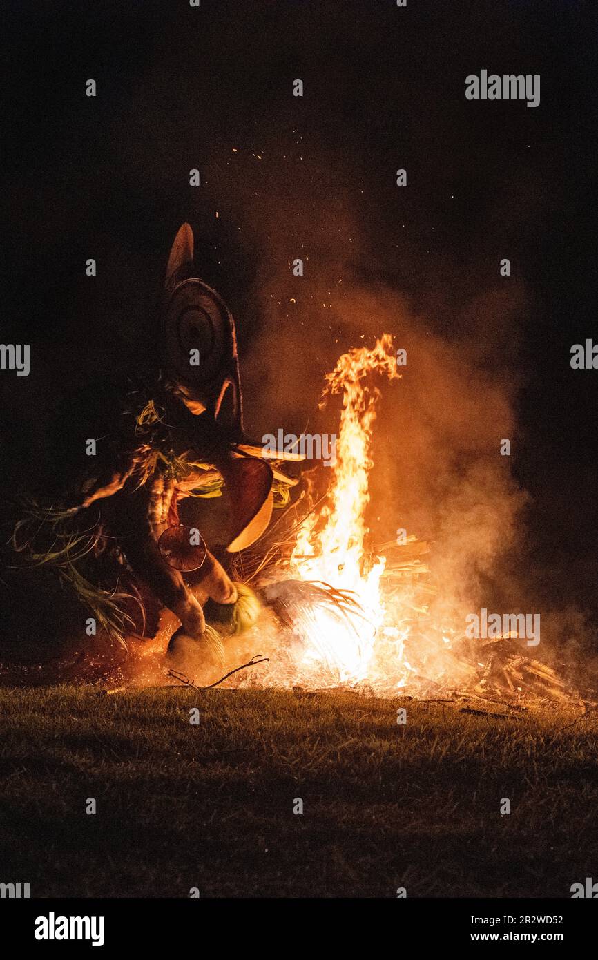 Papua New Guinea, New Britain Island, Rabaul, Baining. Traditional ...