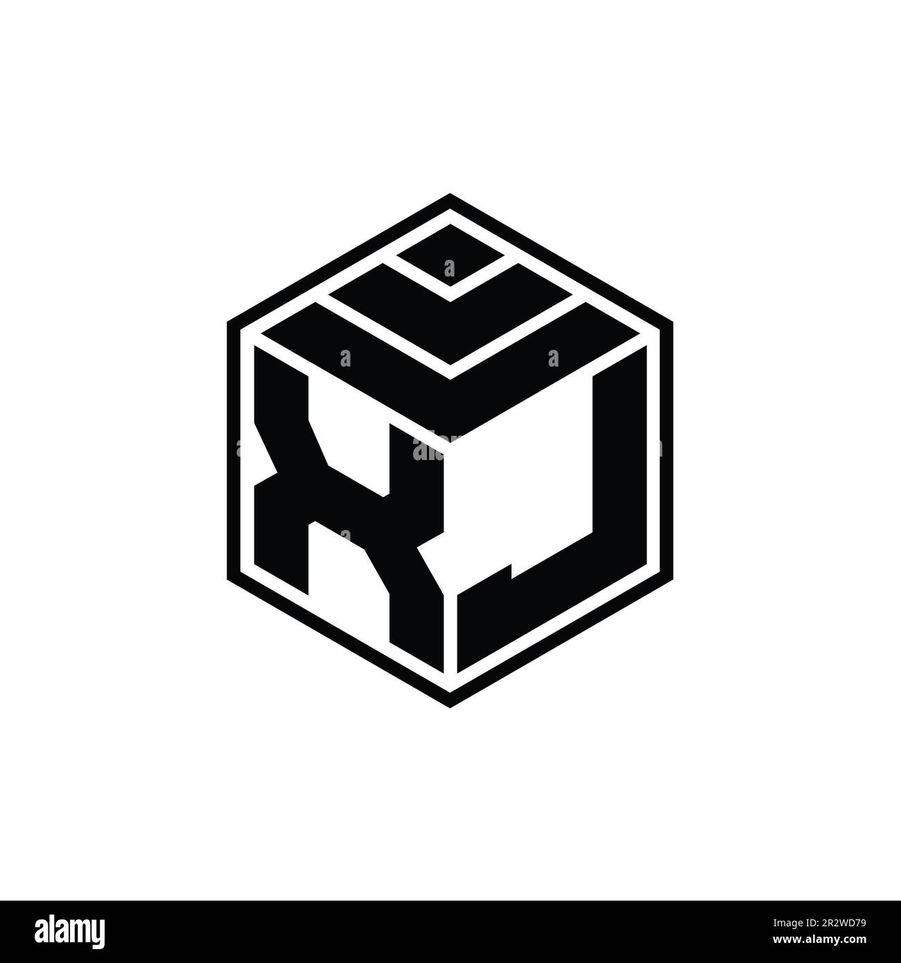 XJ Logo monogram with hexagon geometric shape isolated outline design ... XJ Logo monogram with hexagon geometric shape isolated outline design ...