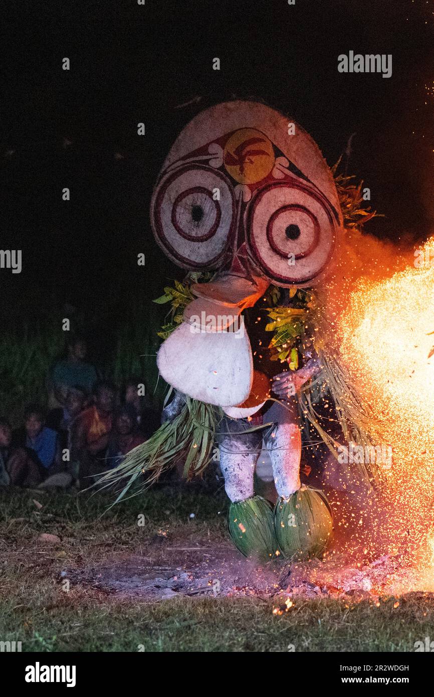 Papua New Guinea, New Britain Island, Rabaul, Baining. Traditional ...