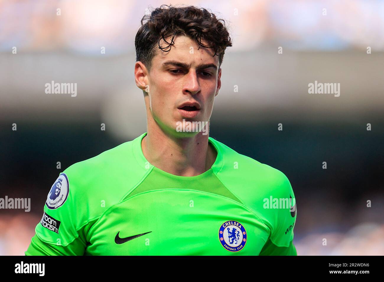 Kepa Arrizabalaga #1 of Chelsea during the Premier League match ...