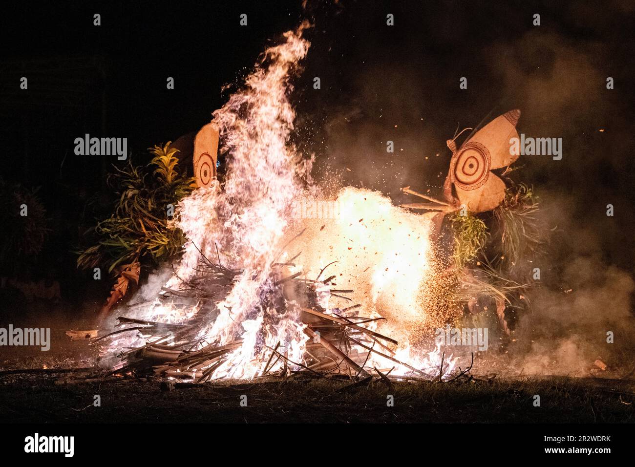 Papua New Guinea, New Britain Island, Rabaul, Baining. Traditional ...