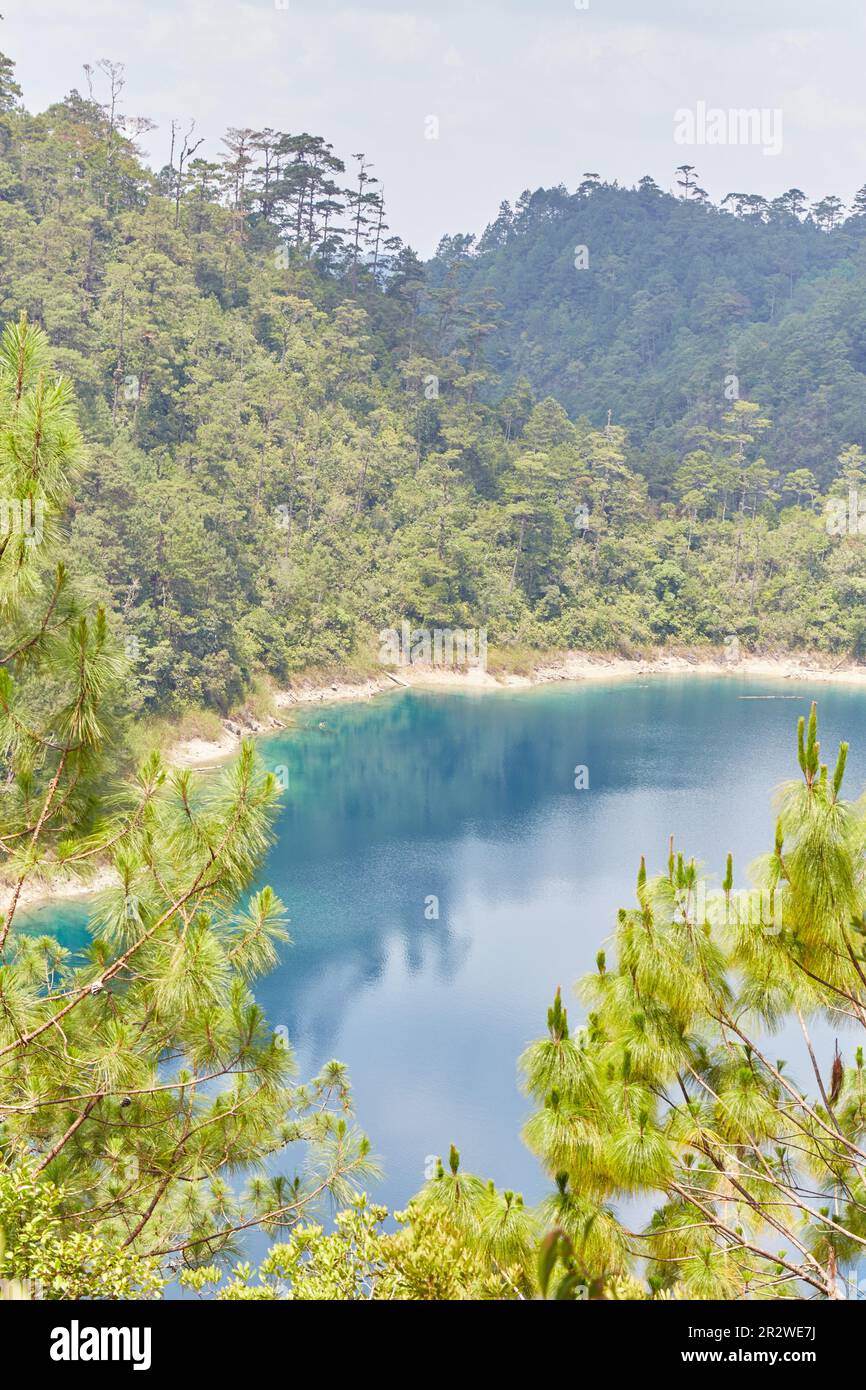 The stunning deep blue lakes of Montebello Lakes National Park in ...