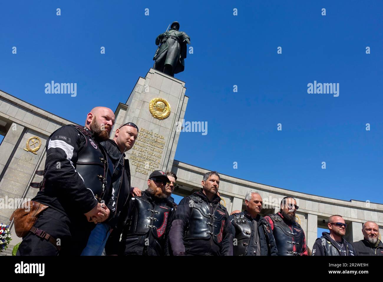 Night Wolves, Soviet War Memorial in Berlin Tiergarten, 9th of May 2023 ...