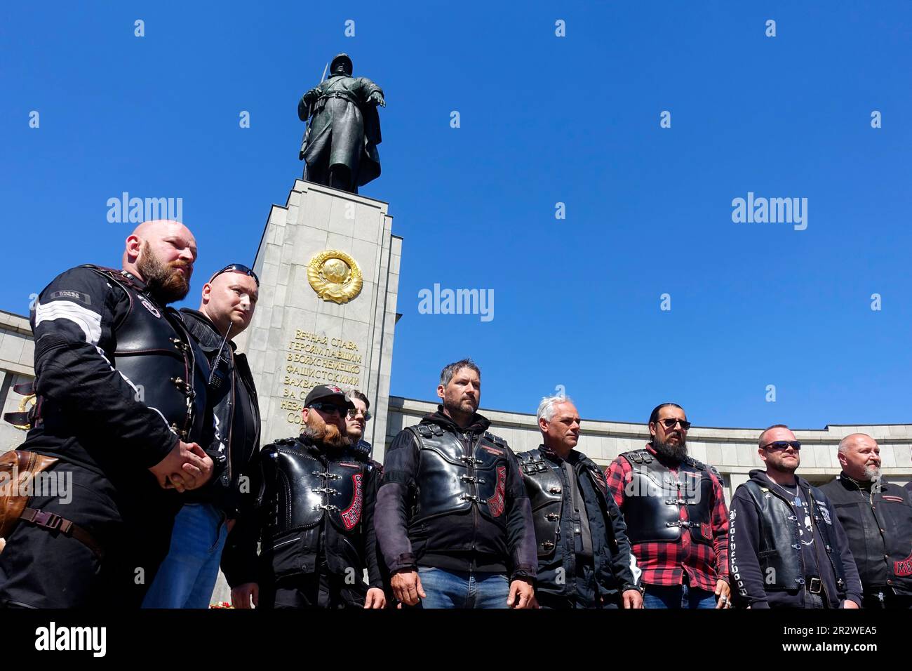 Night Wolves, Soviet War Memorial in Berlin Tiergarten, 9th of May 2023 ...