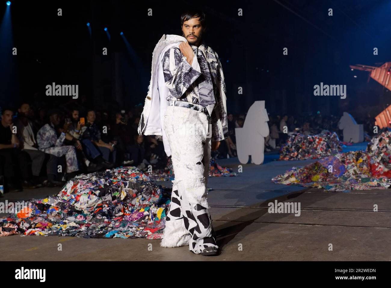 A model walks the runway during the IORDANES SPYRIDON GOGOS show during ...
