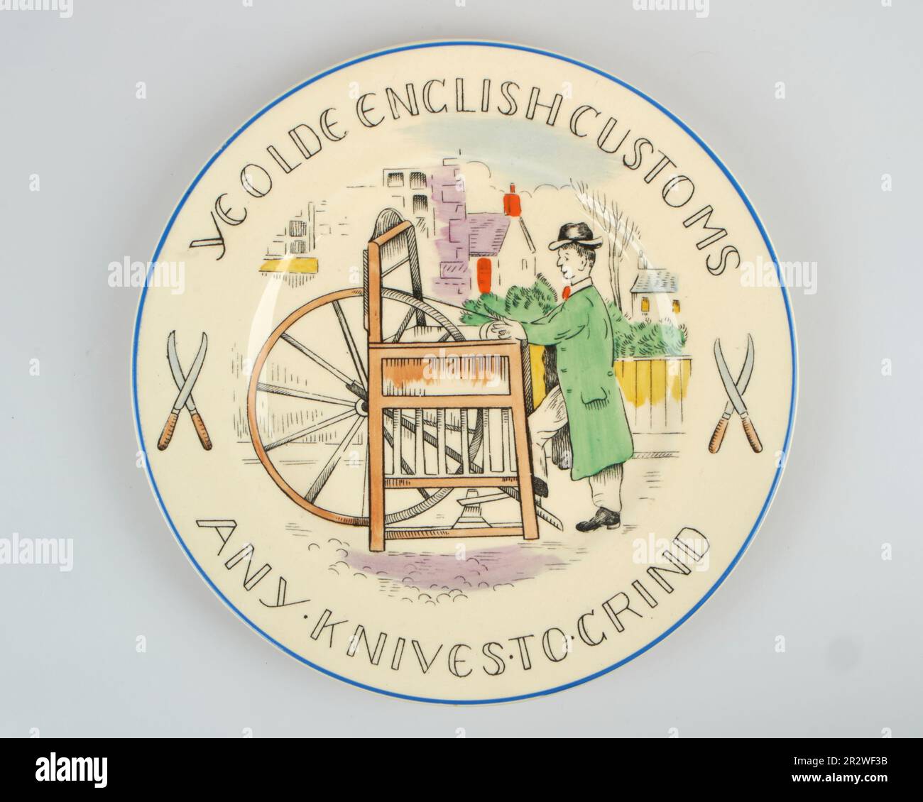 1930s Burgess and Leigh Burleigh "Any Knives to Grind" Ye Olde English ...