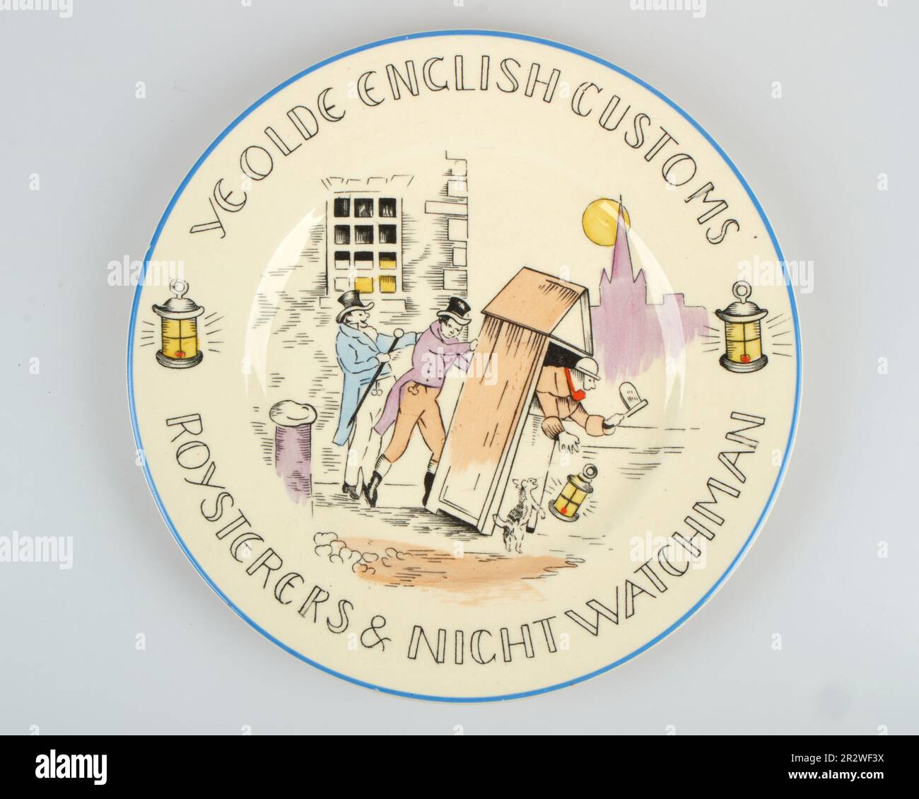 1930s Burgess and Leigh Burleigh "Roysterers & Night Watchman" Ye Olde ...