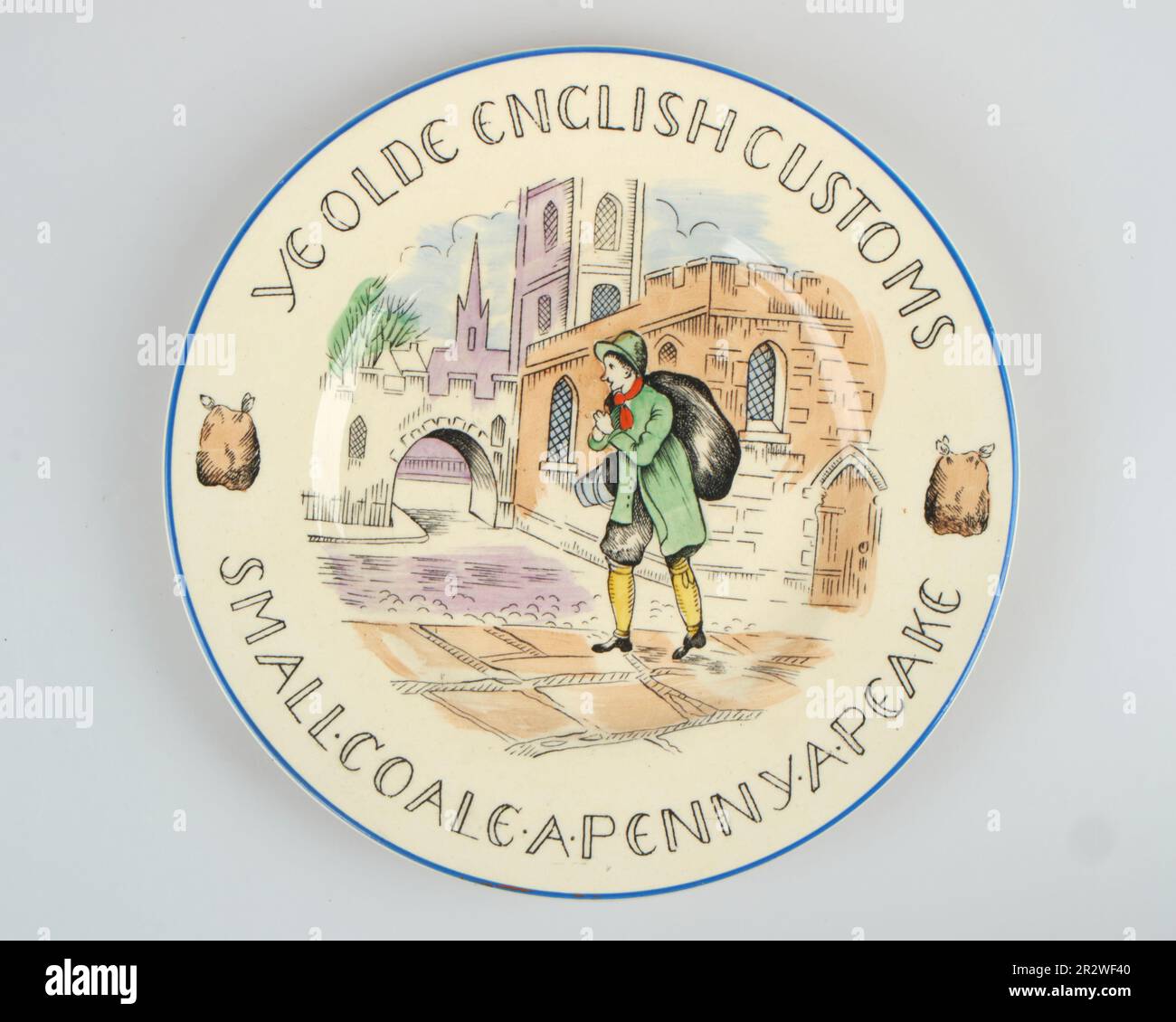 1930s Burgess and Leigh Burleigh "Small Coale a Penny a Peake" Ye Olde ...