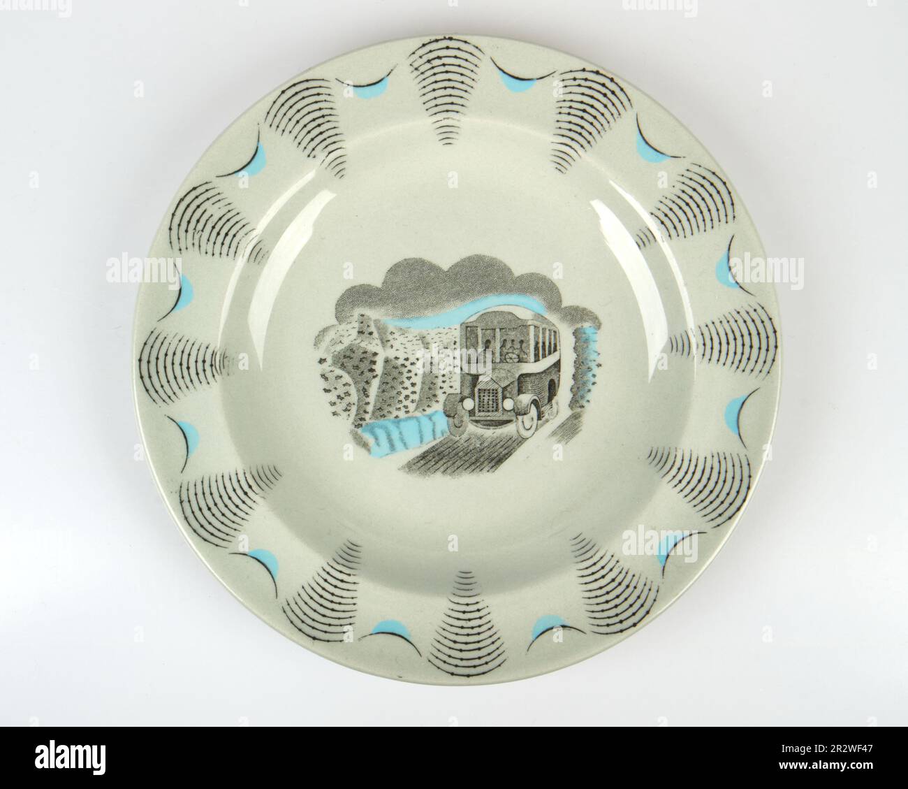 1950s Wedgwood Travel series Train pottery shallow bowl designed by ...