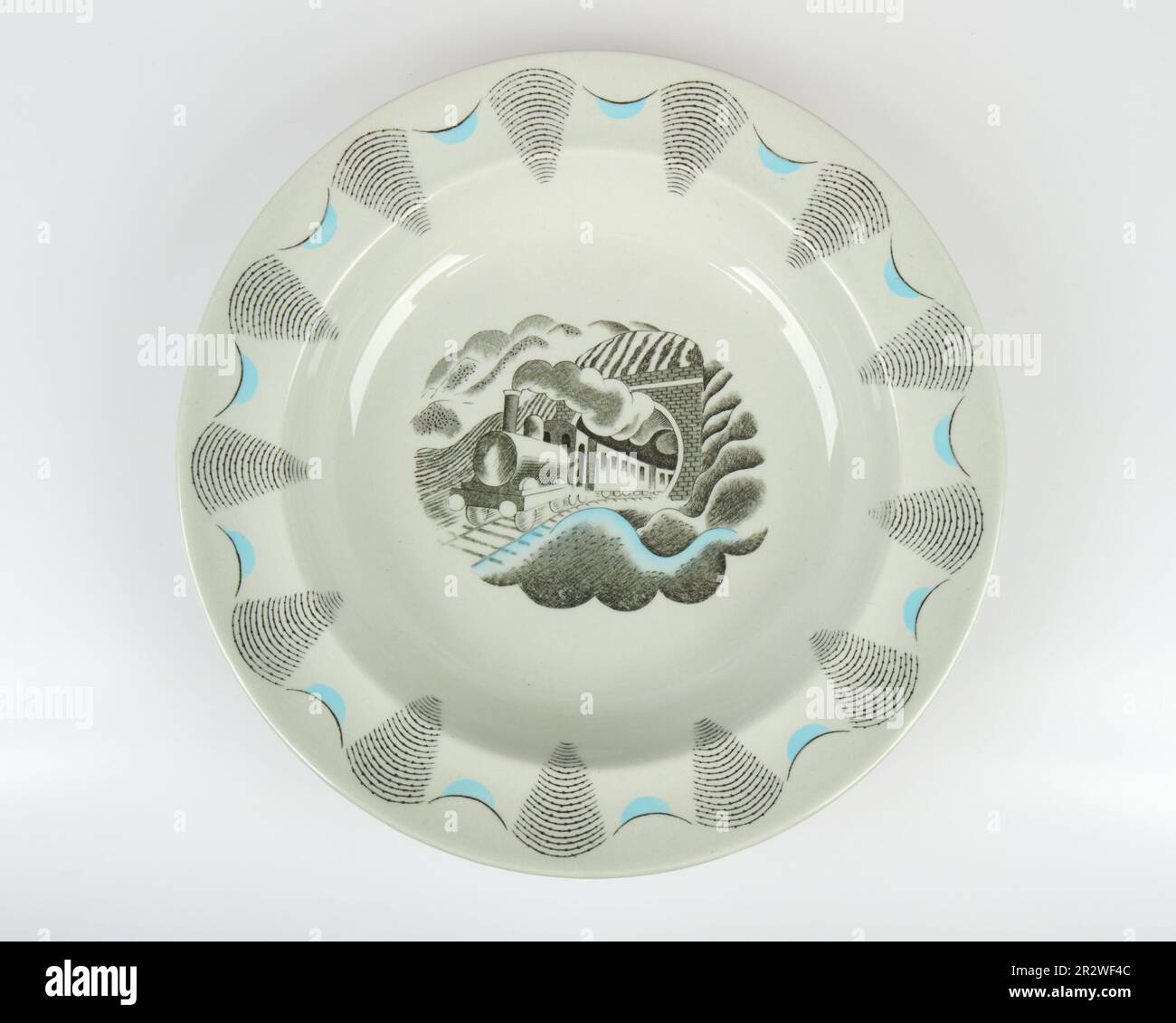 1950s Wedgwood Travel series Train pottery shallow bowl designed by ...