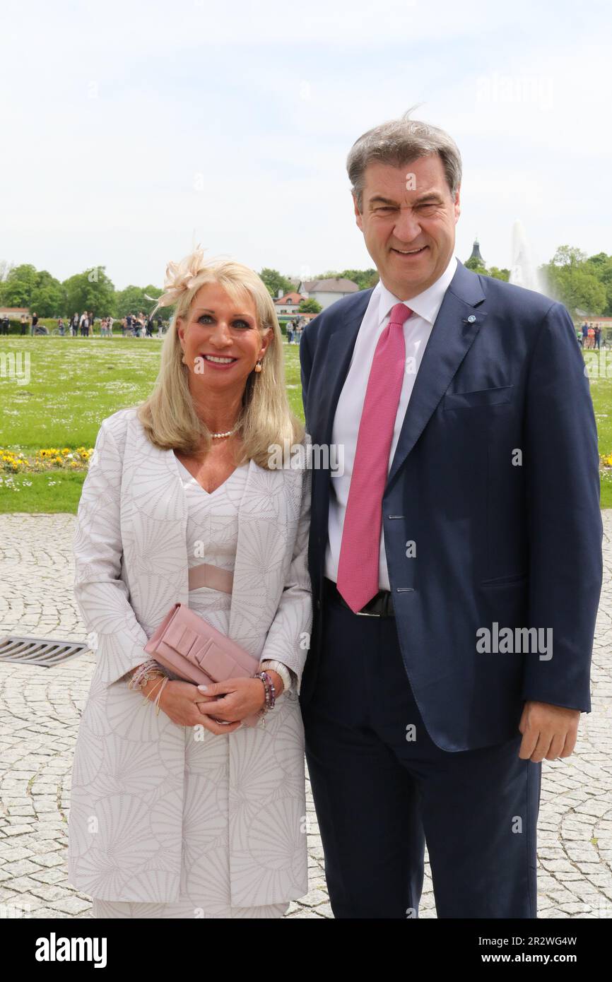 MUNICH, Germany - 20. MAY 2023: Minister Präsident Markus SODER has ...