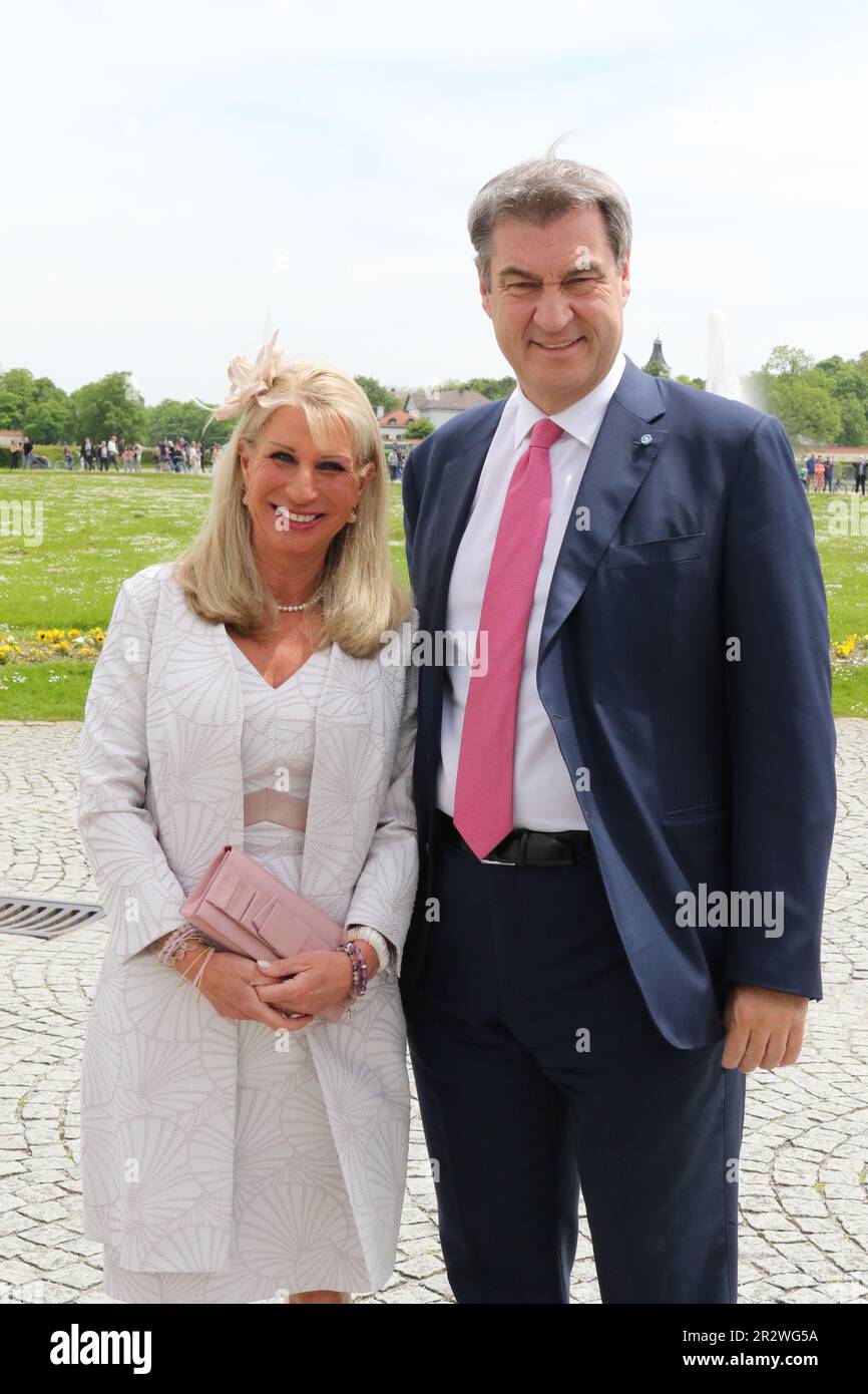 MUNICH, Germany - 20. MAY 2023: Minister Präsident Markus SODER has ...