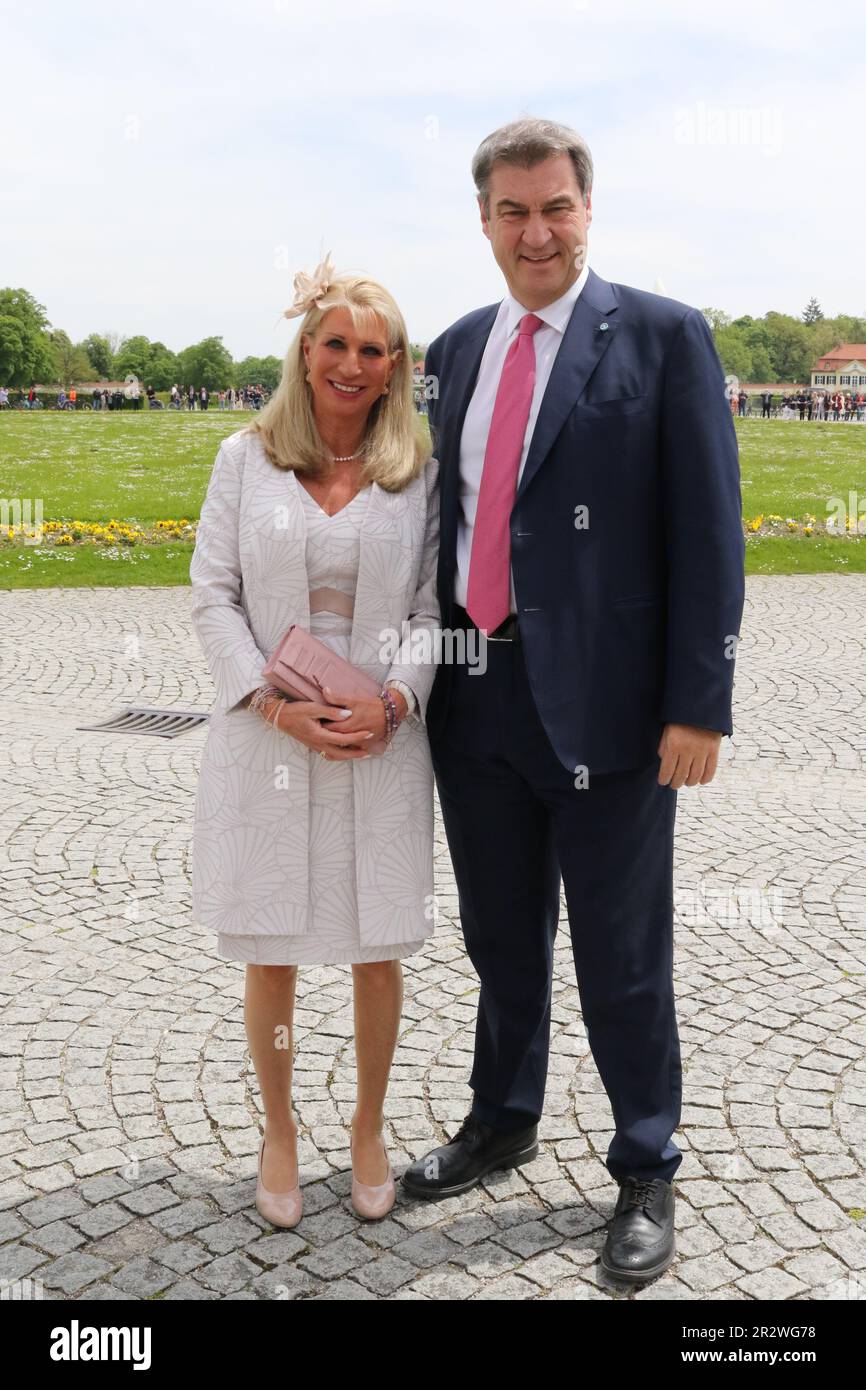 MUNICH, Germany - 20. MAY 2023: Minister Präsident Markus SODER has ...