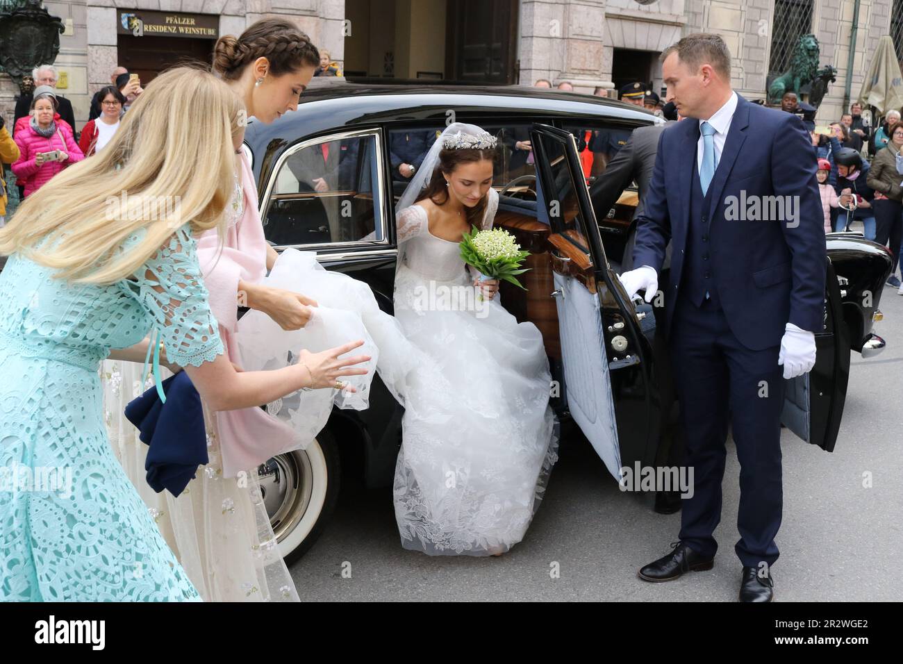 MUNICH, Germany - 20. MAY 2023: the Bride Sophie-Alexandra Princess of ...