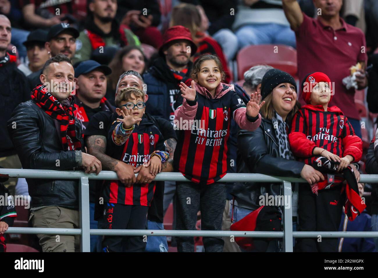 AC Milan supporters during Serie A 2022/23 football match between AC ...