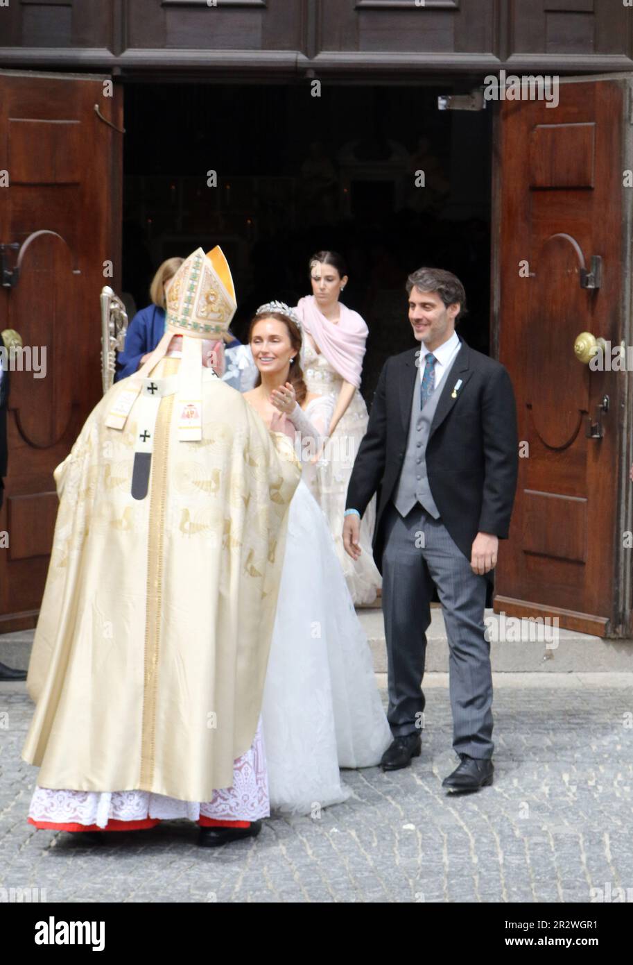 MUNICH, Germany - 20. MAY 2023: the Bride Sophie-Alexandra Princess of ...