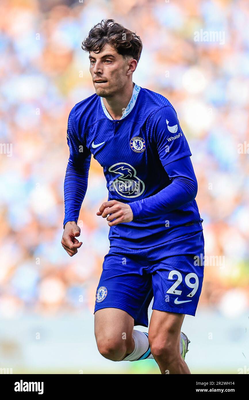 Kai Havertz #29 of Chelsea during the Premier League match Manchester ...