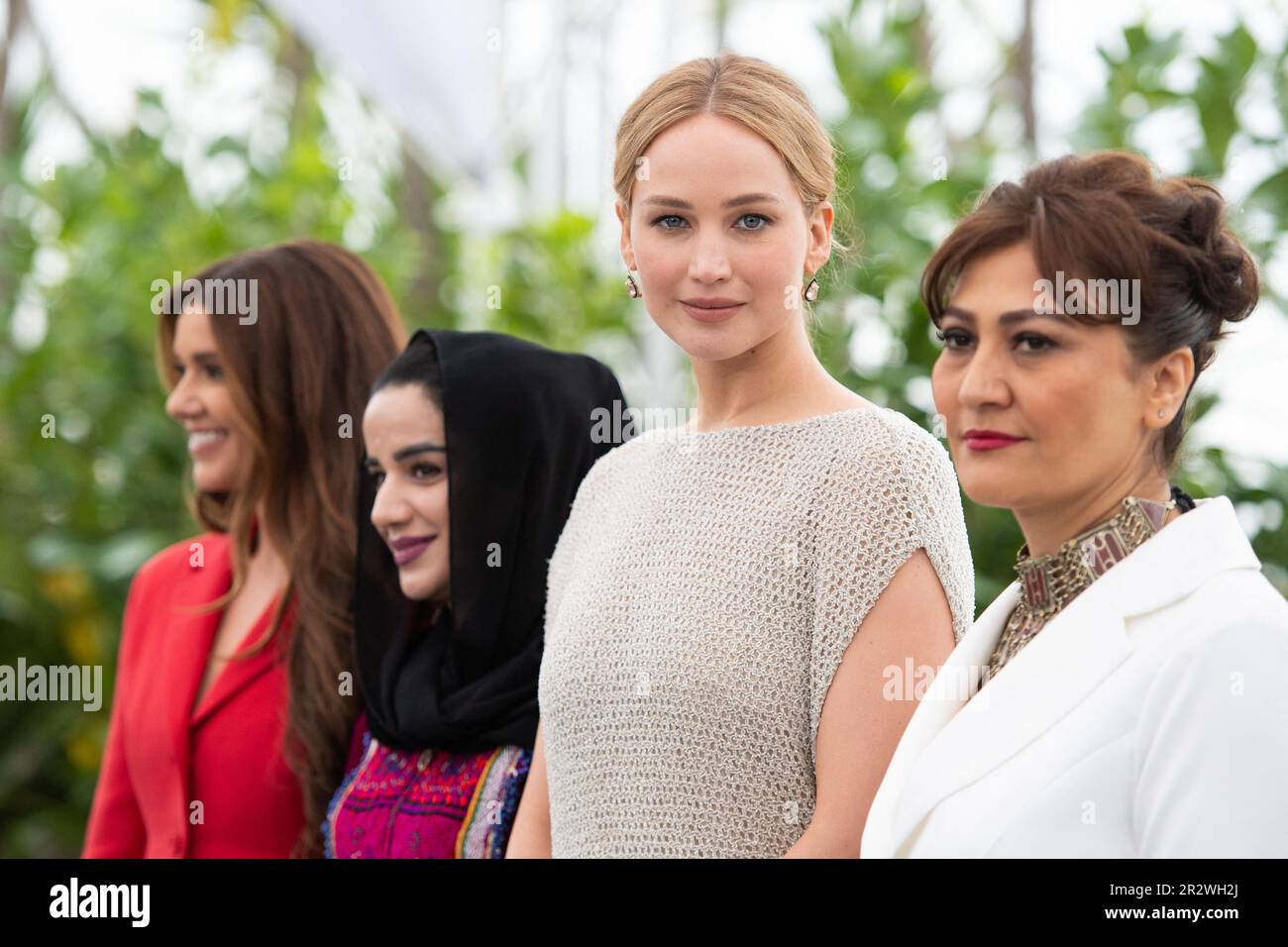 Cannes, France. 21st May, 2023. Justine Ciarrocchi, Jennifer Lawrence ...