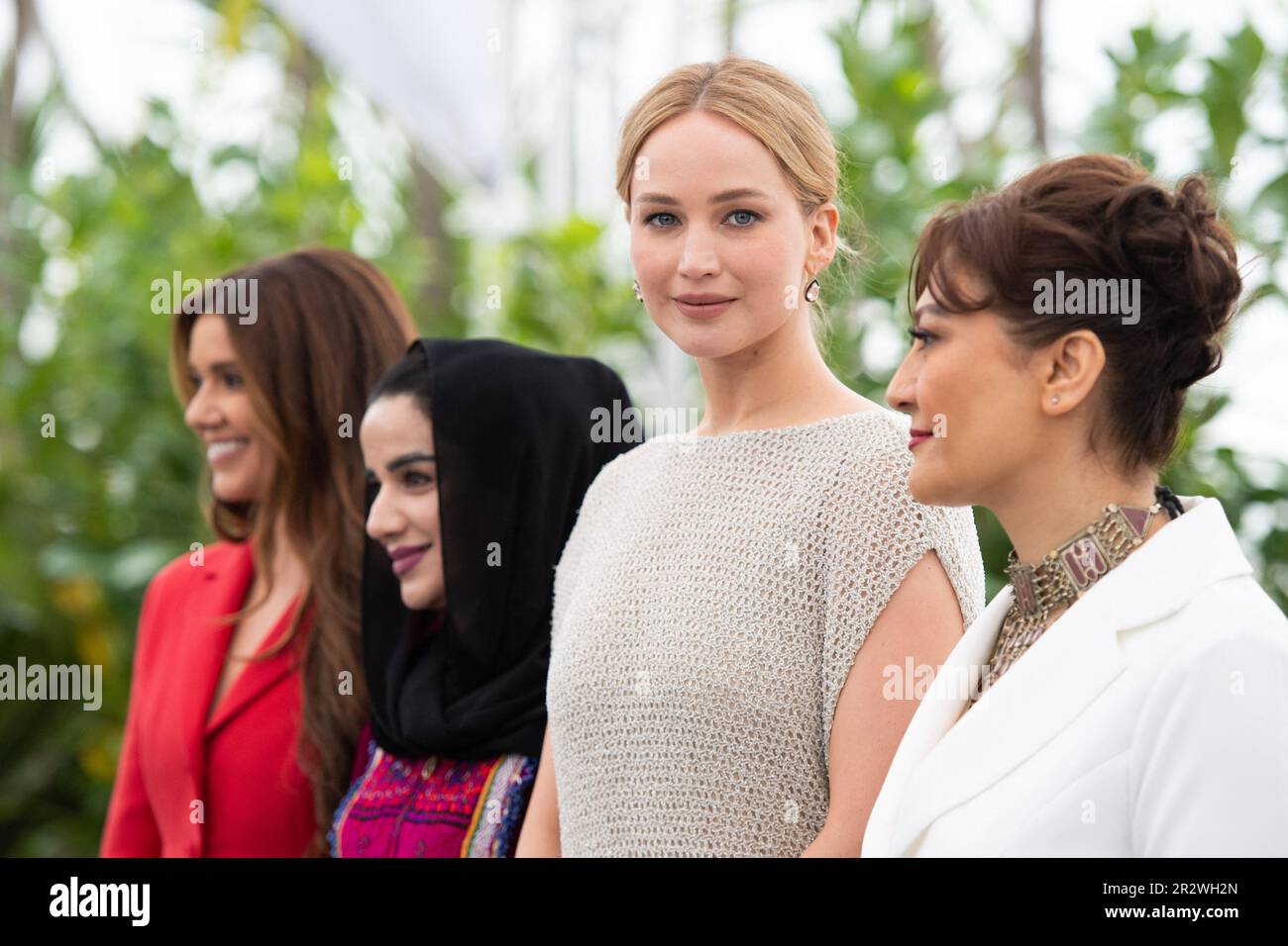 Cannes, France. 21st May, 2023. Justine Ciarrocchi, Jennifer Lawrence ...