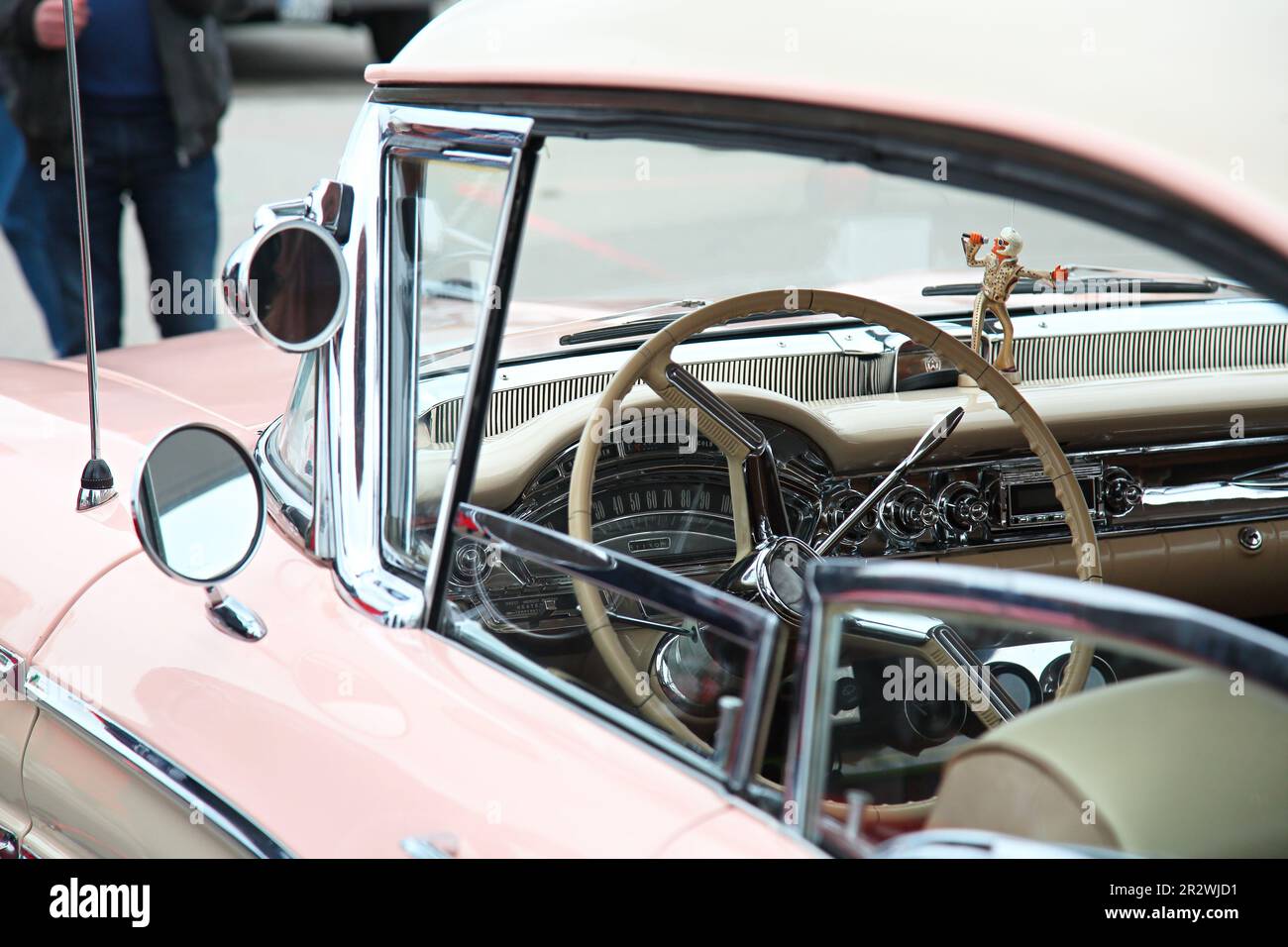 Old car cockpit Stock Photo - Alamy