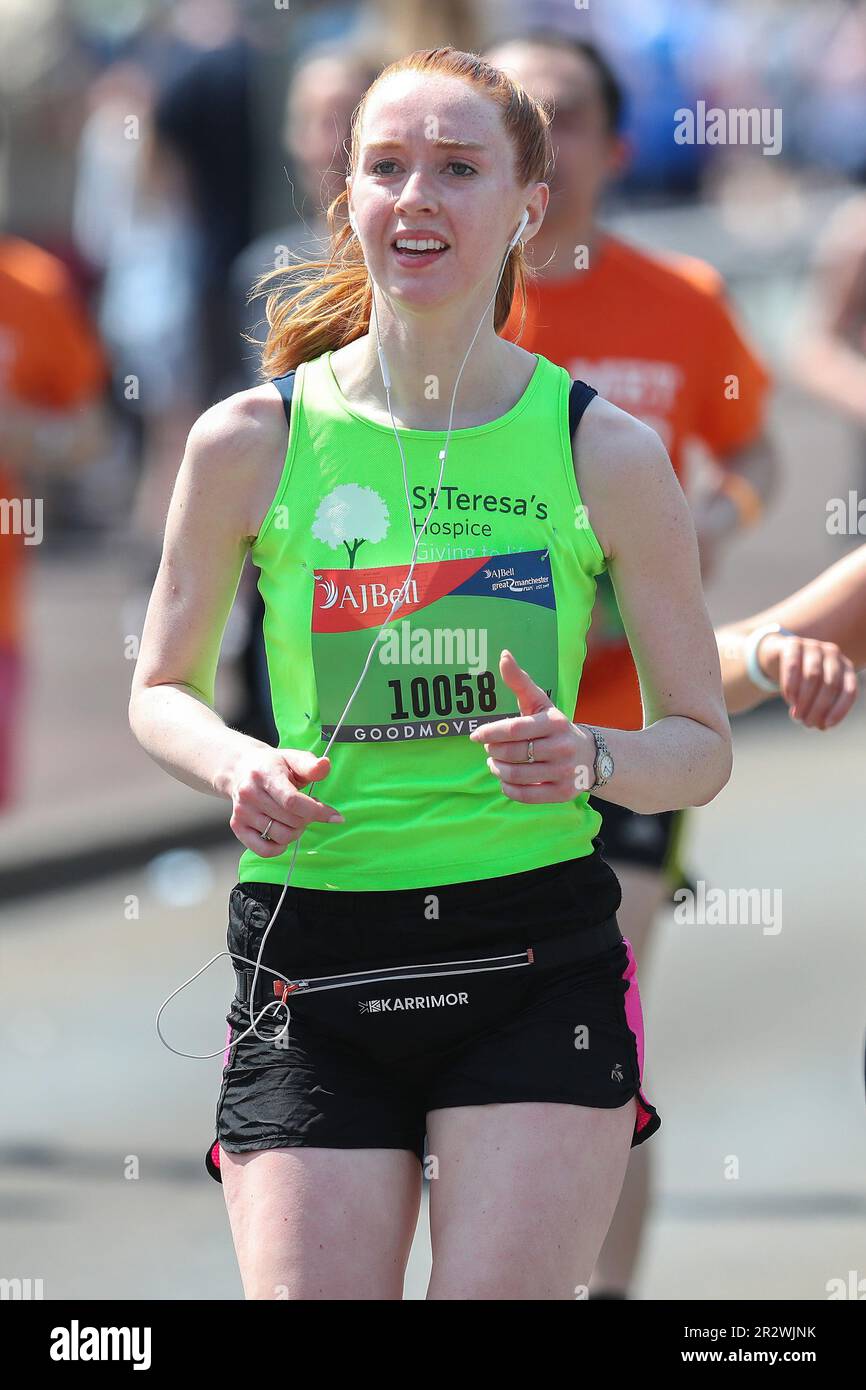 Manchester, UK. 21st May, 2023. Jessie Elland runs the Great Manchester ...