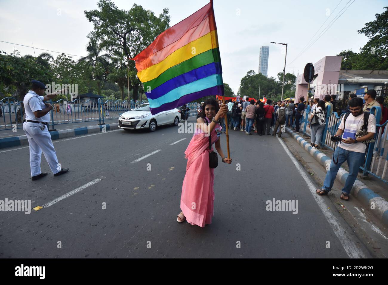 May 21, 2023, Kolkata, India: LGBTQ community take part during a rally ...