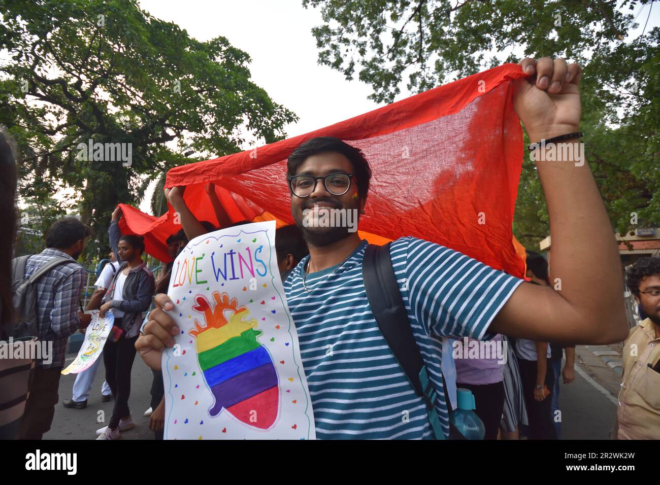 May 21, 2023, Kolkata, India: LGBTQ community take part during a rally ...