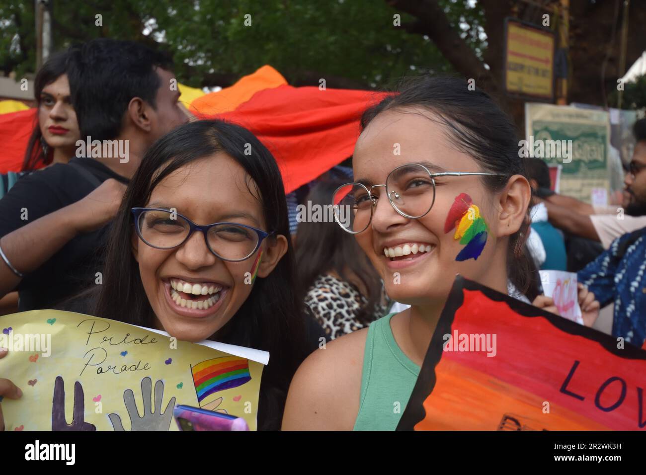 May 21, 2023, Kolkata, India: LGBTQ community take part during a rally ...
