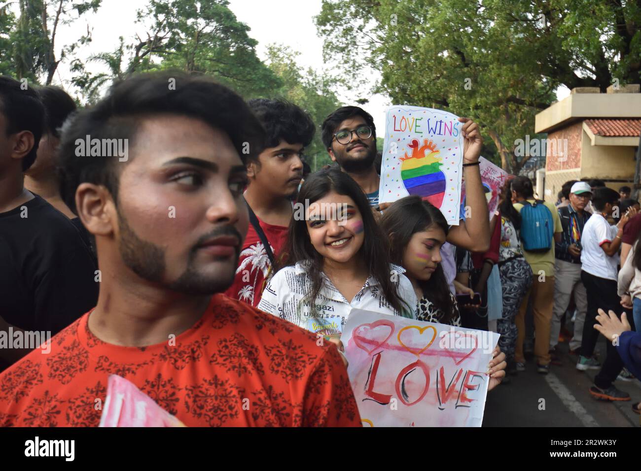 May 21, 2023, Kolkata, India: LGBTQ community take part during a rally ...