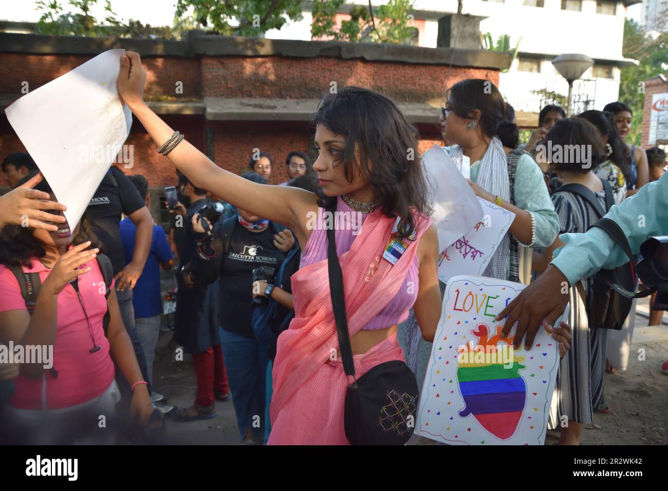 May 21, 2023, Kolkata, India: LGBTQ community take part during a rally ...