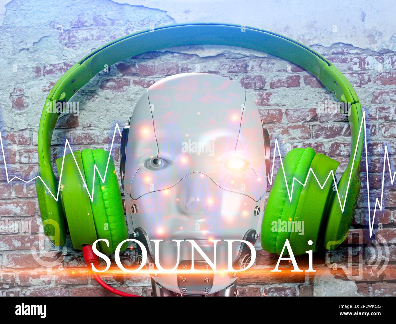 Concept, development, audio learning with AI Stock Photo - Alamy